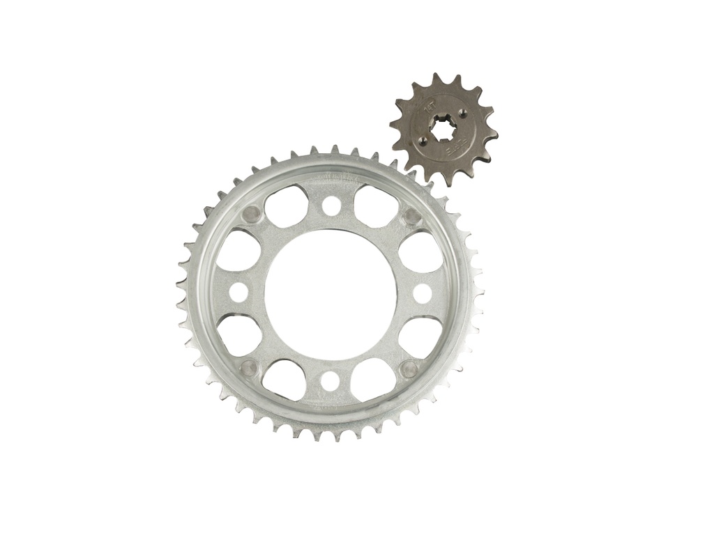 CORONA/PIÑON HONDA CB190 C/PROTECTOR (45T-14T) P/428 | Lopez Forte